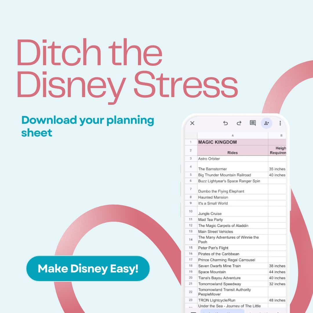 Ultimate Disney World Planning Spreadsheet - Flying Off The Bookshelf